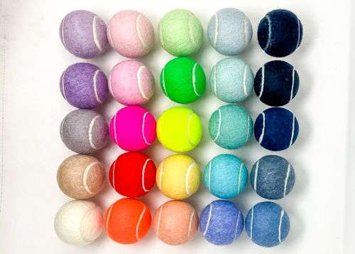 SAMPLE SET OF 25 COLOURED BALLS